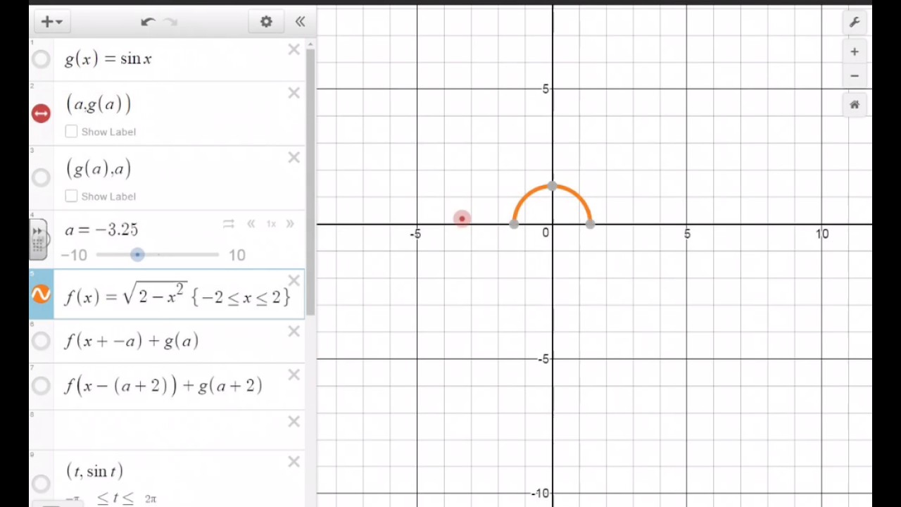 desmos animation part 1 - YouTube