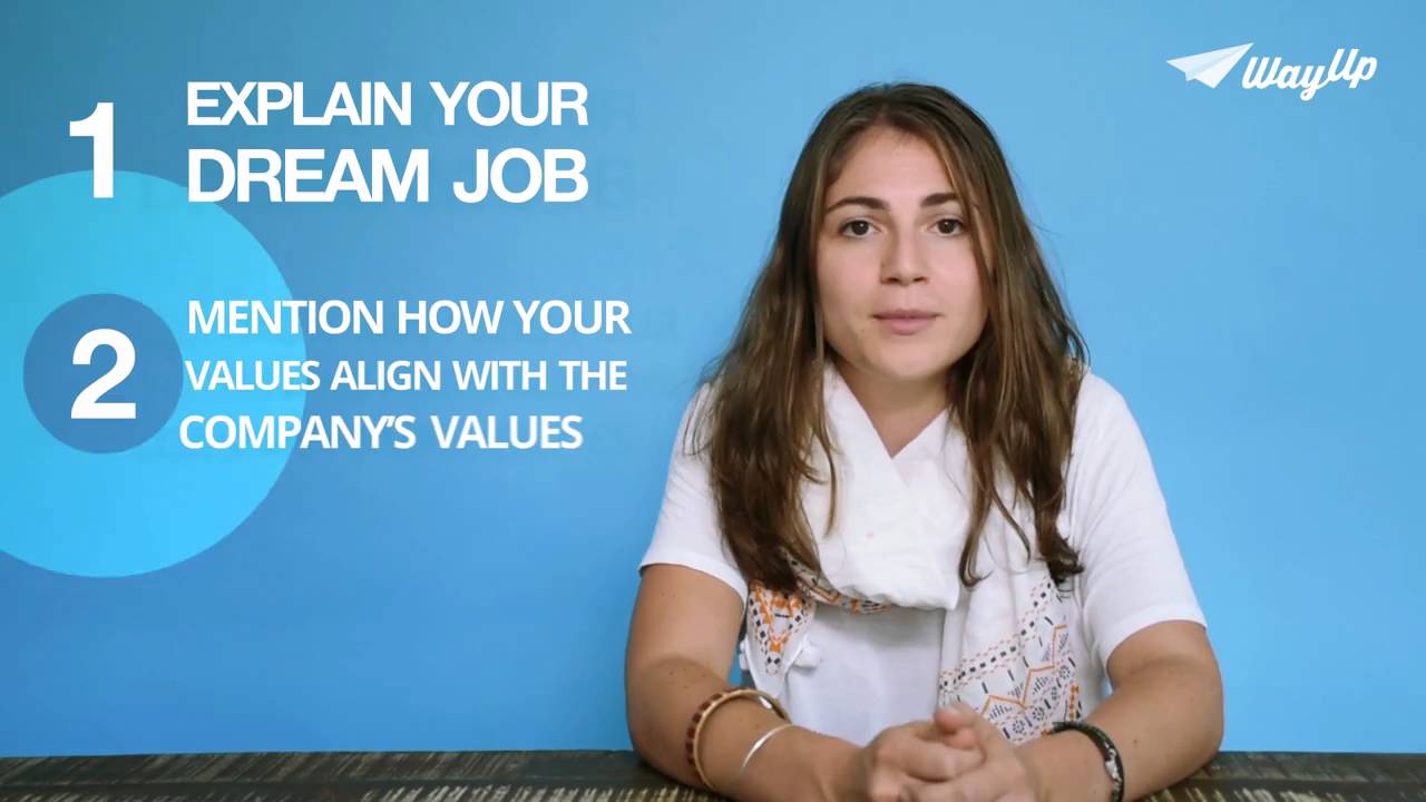 How To Answer What s Your Dream Job Job Interview Example YouTube