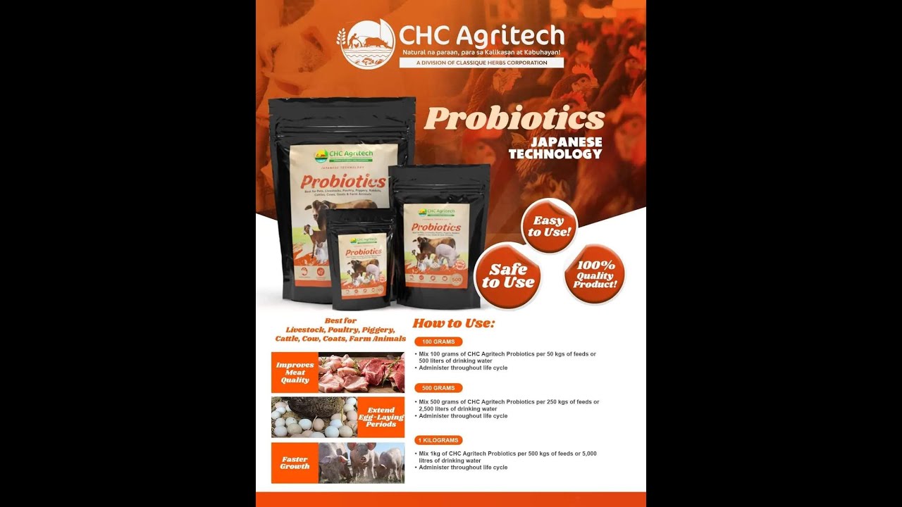 CHC agritech PROBIOTICS information - YouTube