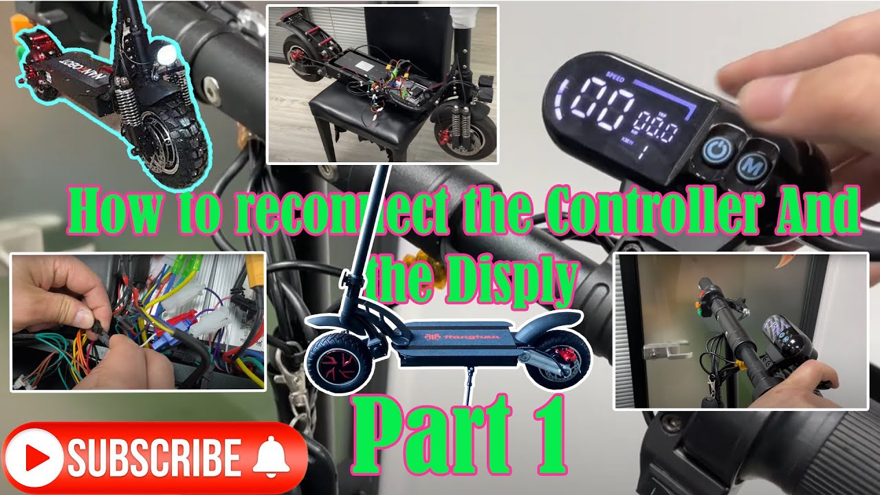 How to reconnect the controller and the display Scooter fixing ...
