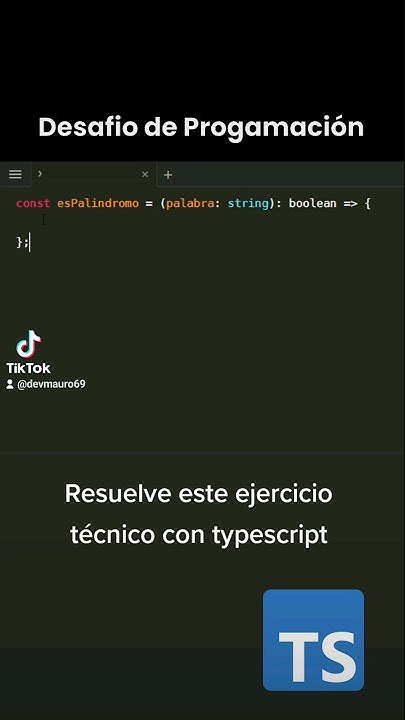 Desafío de programación #javascript #programacion #dev #typescript - YouTube