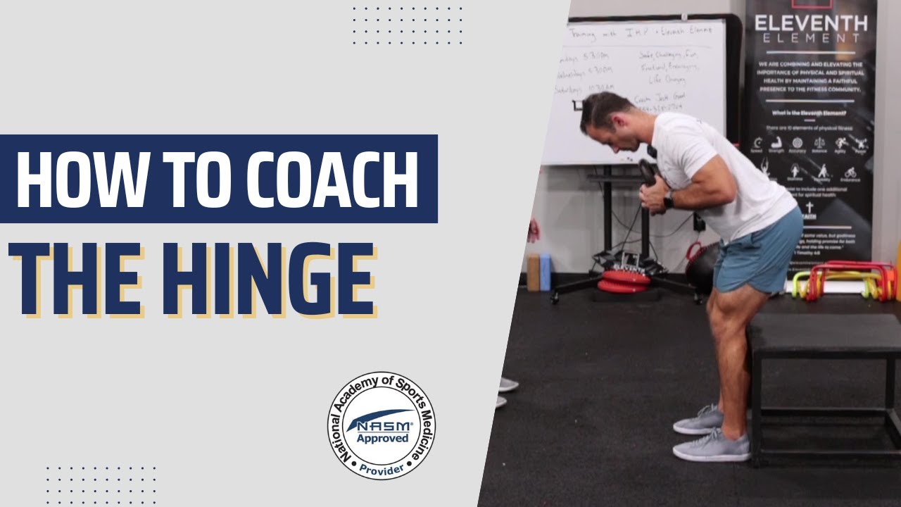 How To Coach The Hip Hinge Like A Pro || NASM-CPT Trainer Tips and Cues - YouTube