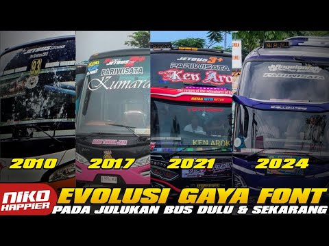 GAYA STIKER JULUKAN BIS DULU & SEKARANG - YouTube
