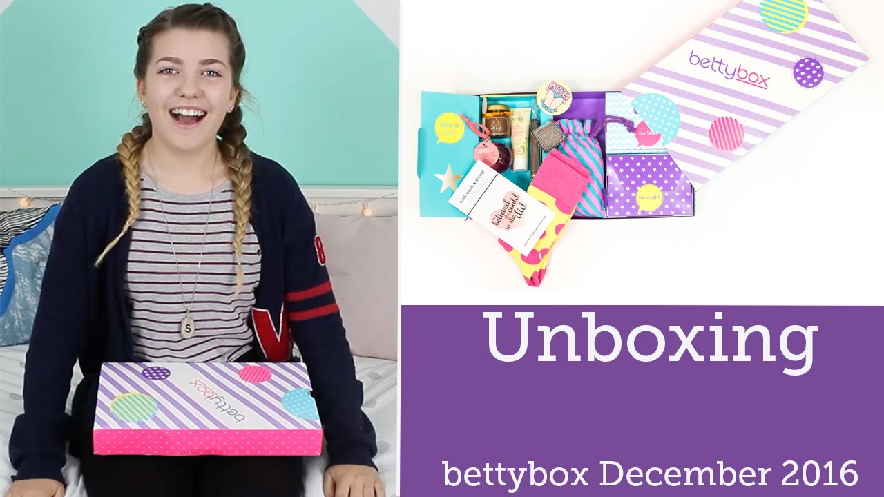 bettybox - December 2016 unboxing - YouTube