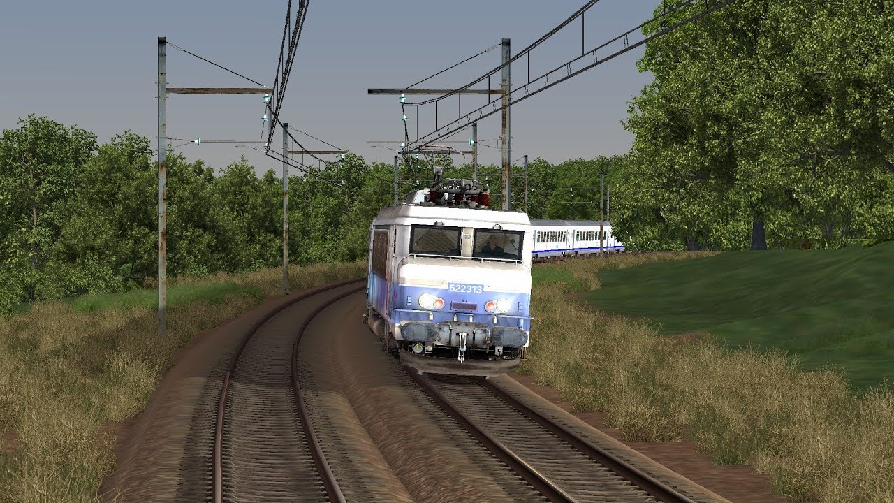 Train simulator Ter sur la Bresse - YouTube