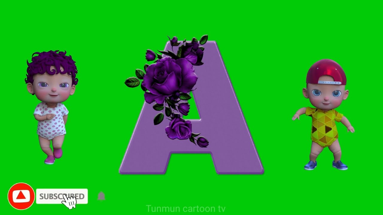 A TO Z Alphabet | Copyright Free Green Screen | ABCD | Royalty Free ...