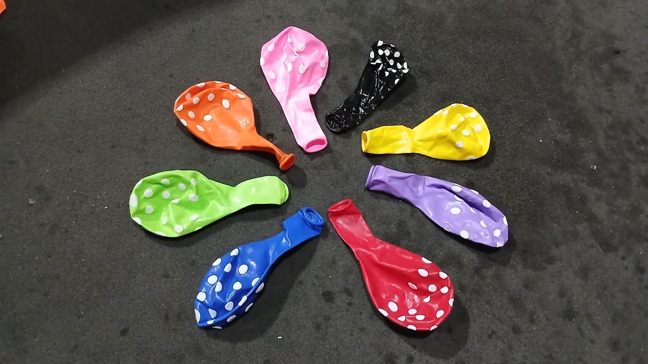 Memompa Balon Warna Warni | Balon Hijau Balon Kuning Balon Merah Balon ...