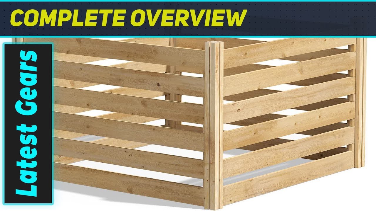 Best Large Composter? Greenes Fence Cedar Wood Composter - YouTube
