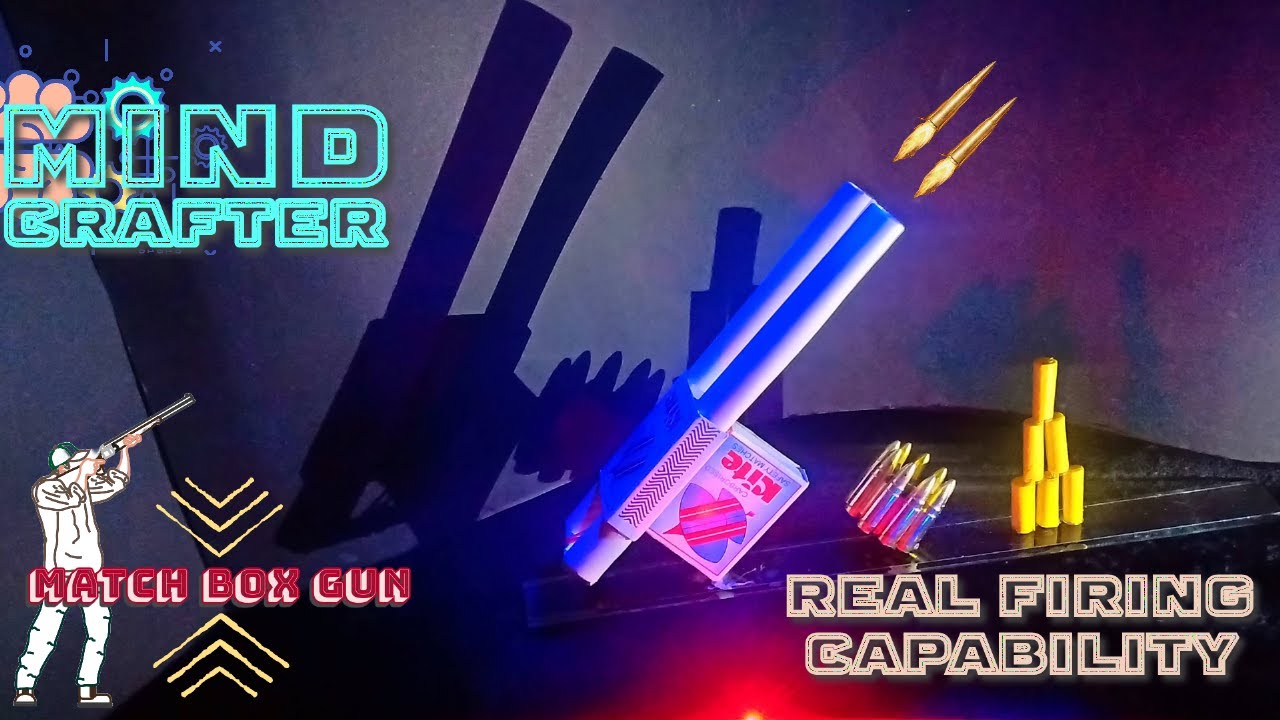 Match Box Firing Gun| Real Firing| Paper Gun| Mind Crafter - YouTube