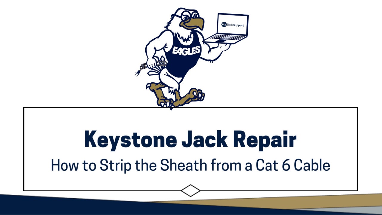 Keystone Jack Repair - Stripping the Sheath - YouTube