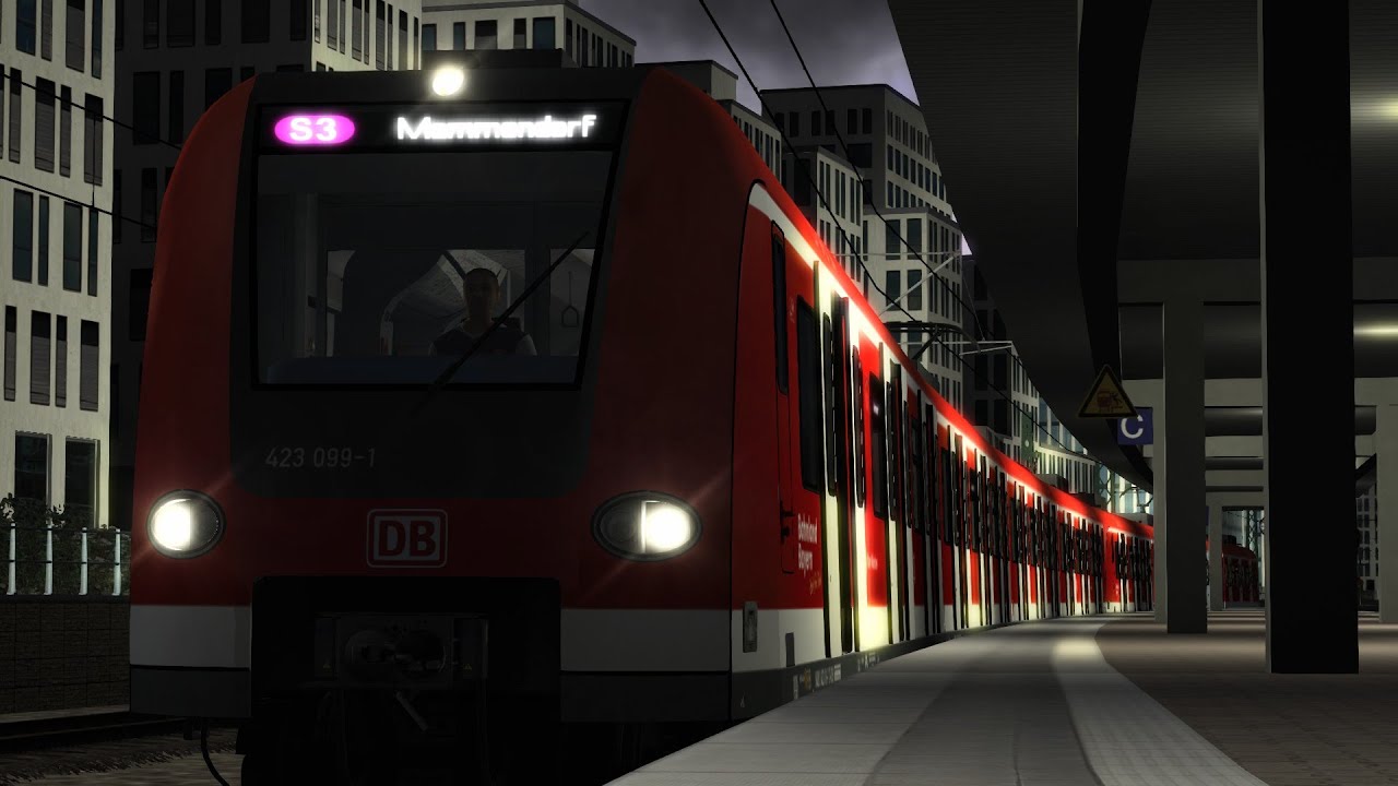 Train Simulator 2021 | Führerstandsmitfahrt | BR423 Redesign Repaint als S3 nach Mammendorf ...
