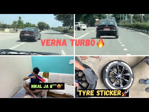 Verna 2023!! Customised tyre stickers🥵 - YouTube