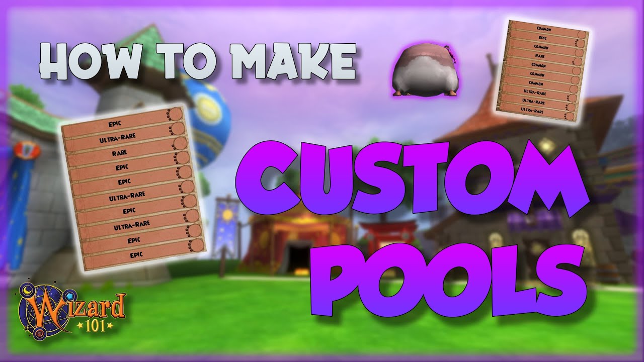 Wizard101: How to make Custom Pools - YouTube
