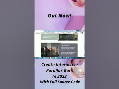 Cooming Soon! How to add interactive parallax bars effects gsap in 2022 by jishaansinghal - YouTube