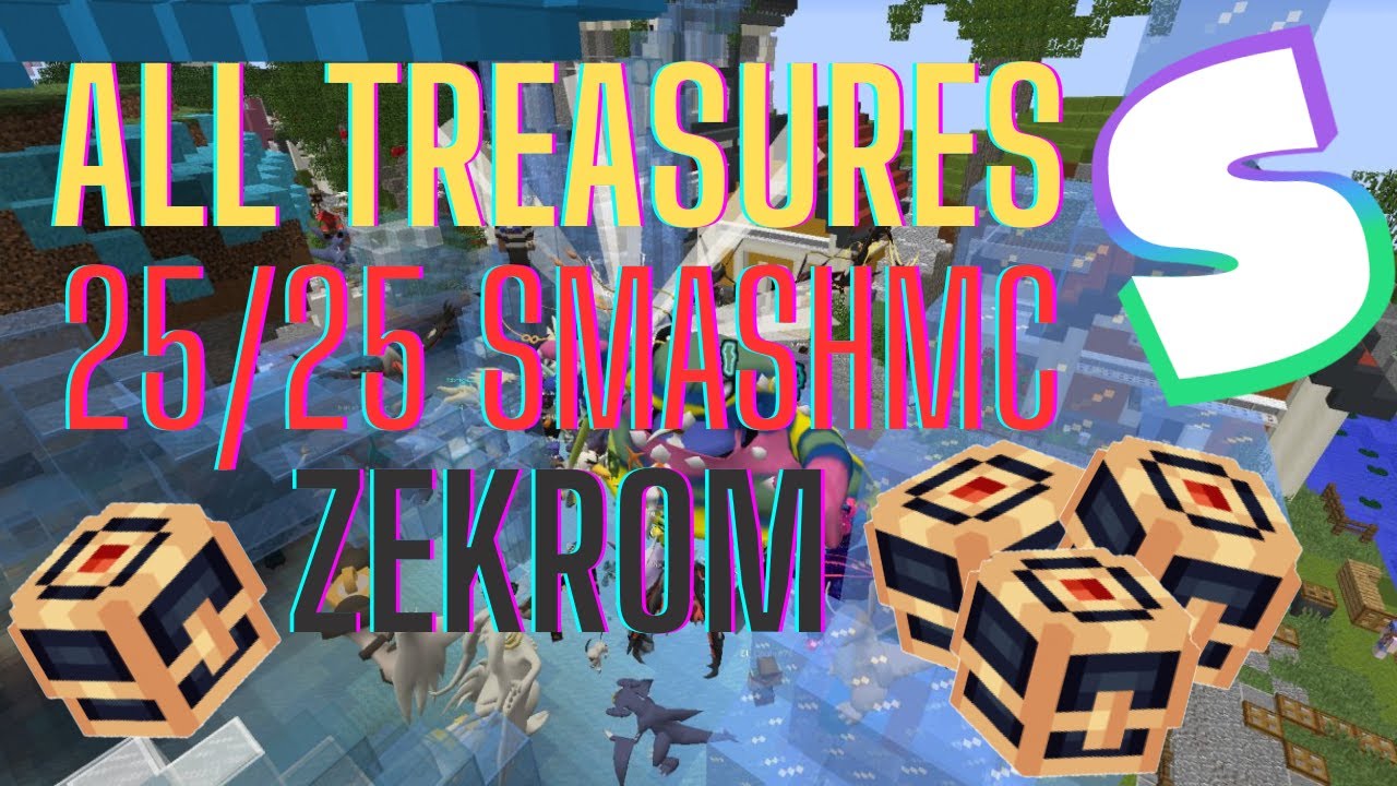 All Treasures 25/25 SmashMC Zekrom ! Minecraft - YouTube