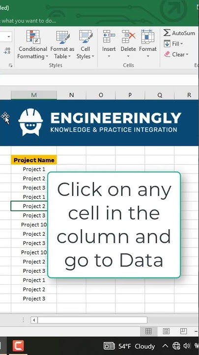 Remove Duplicates In Excel Engineeringly Shorts Excel Explore Youtube 