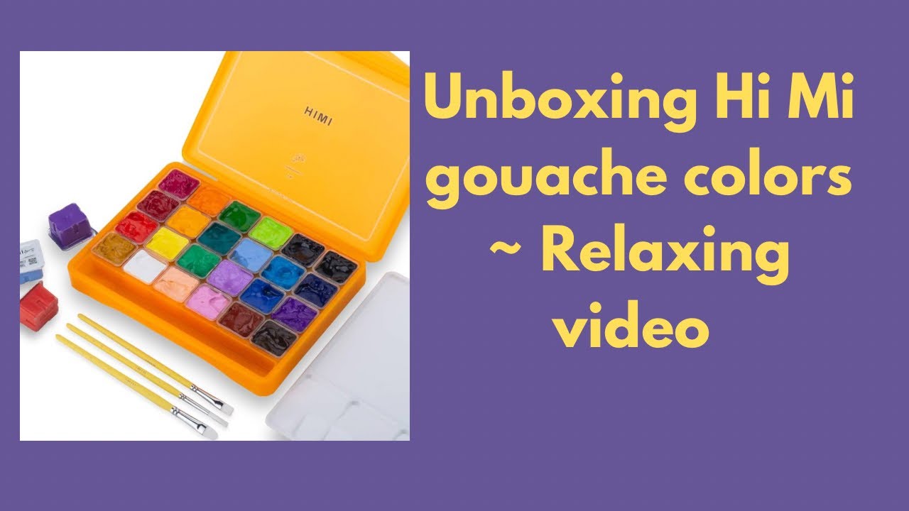 Unboxing Hi Mi gouache colors - YouTube