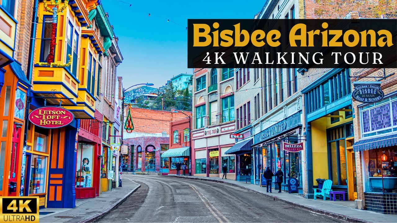 Downtown Bisbee, Arizona Walking Tour in 4K Plus The 1000 Step ...