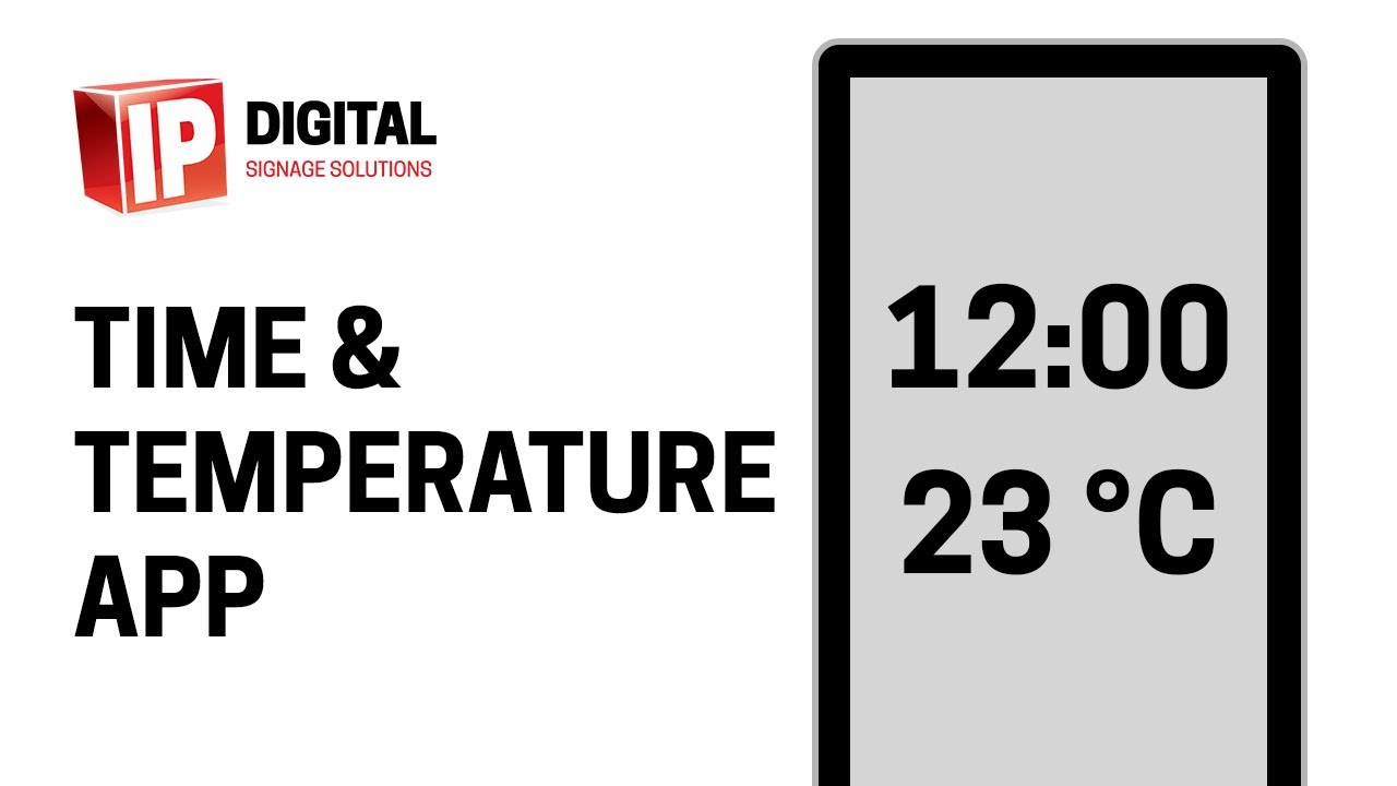 Time & Temperature app - YouTube