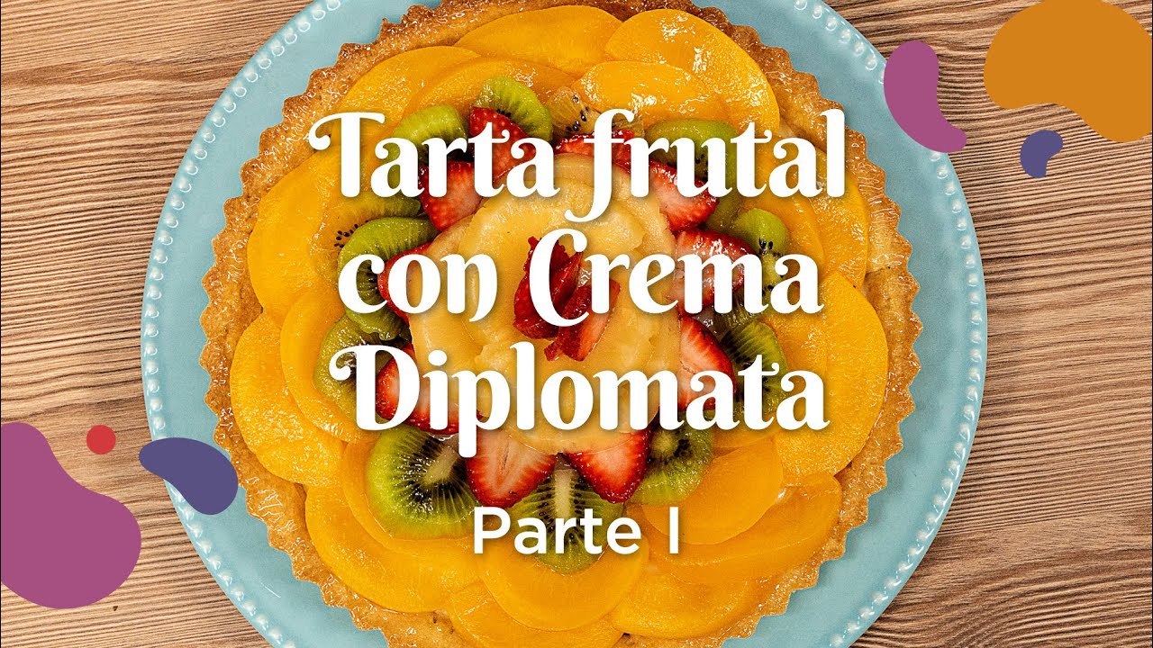 Tarta frutal con crema diplomata - YouTube