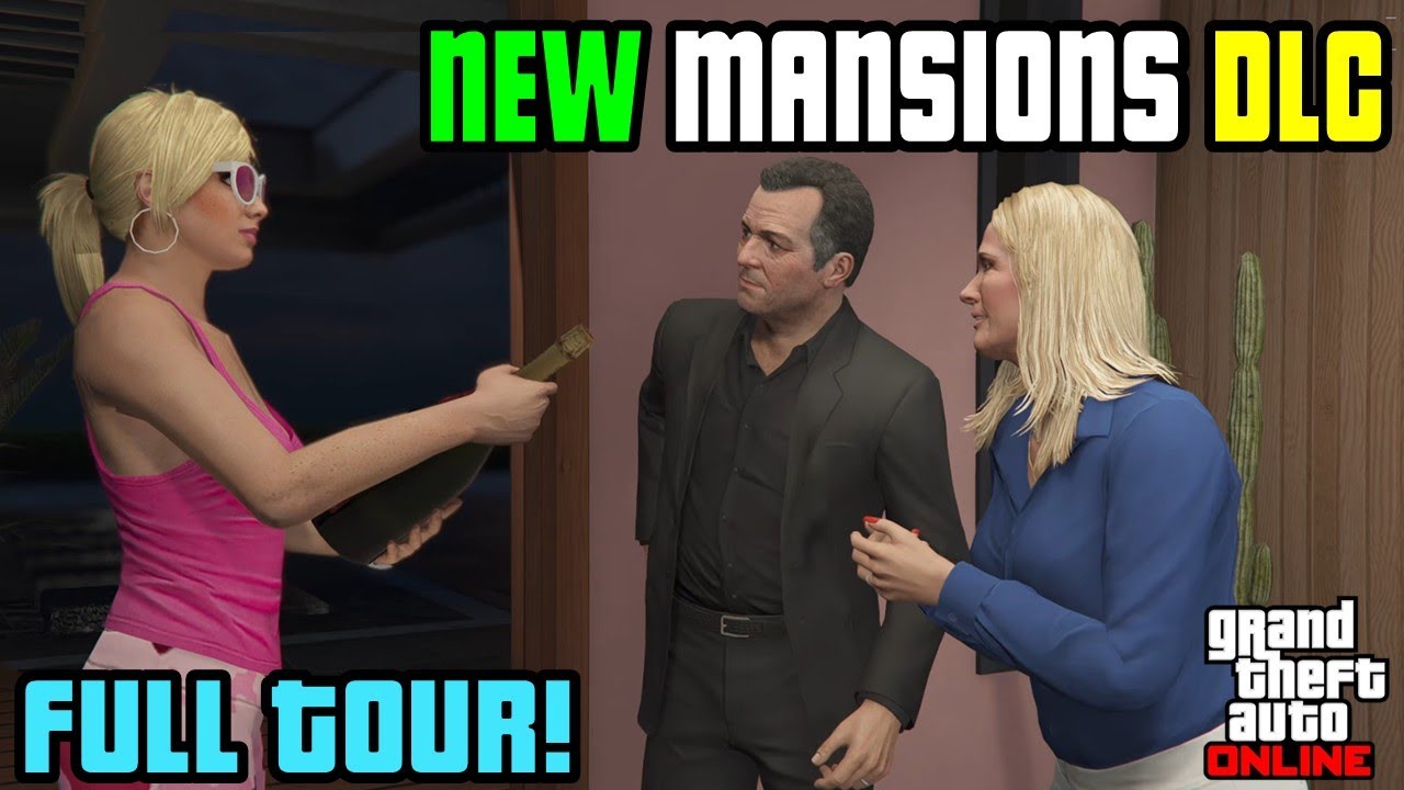 *NEW* Mansions DLC in GTA 5 Online (Michael De Santa) - Full House Tour ...