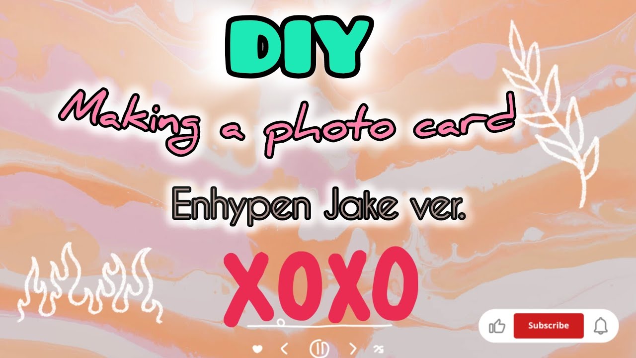DIY: making a photo card / Enhypen Jake ver. XOXO - YouTube