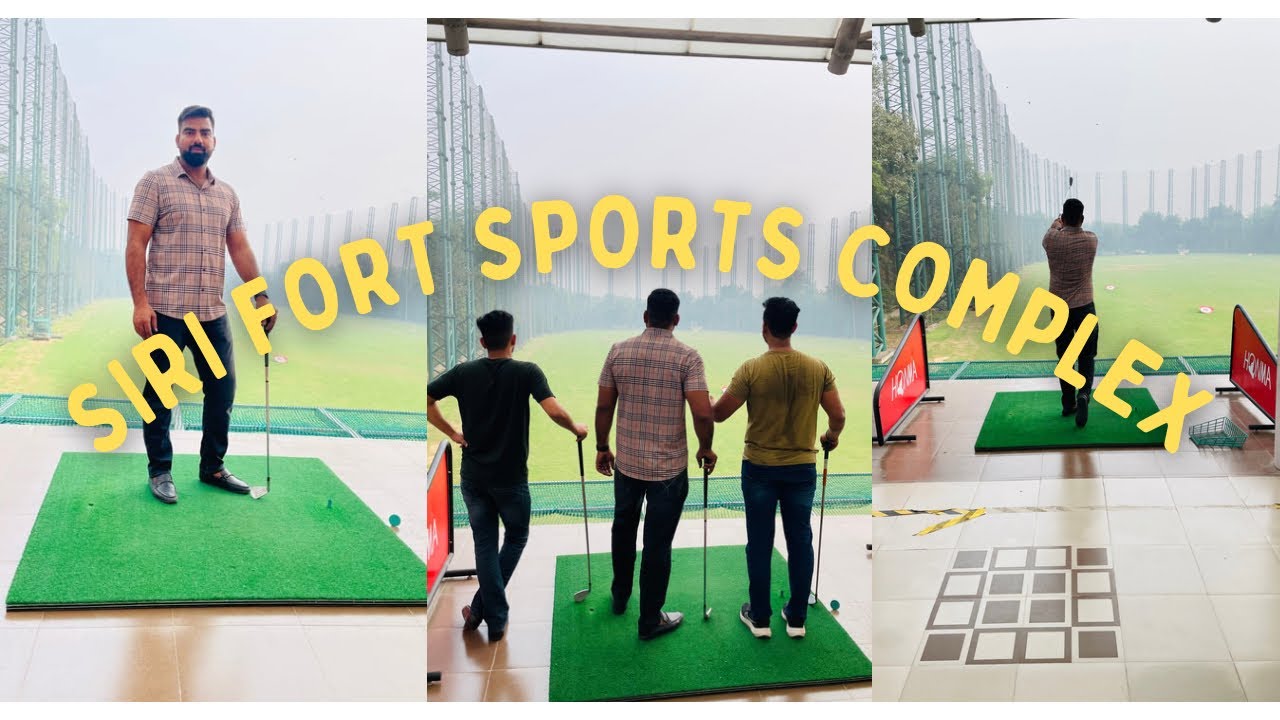 FIRST TIME PLAYING GOLF ⛳️ || SIRI FORT SPORTS COMPLEX DELHI || #golf # ...