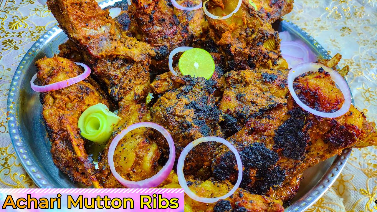 Achari Mutton Ribs | Tandoori Mutton Ribs | Bakra Eid Special Recipe ...