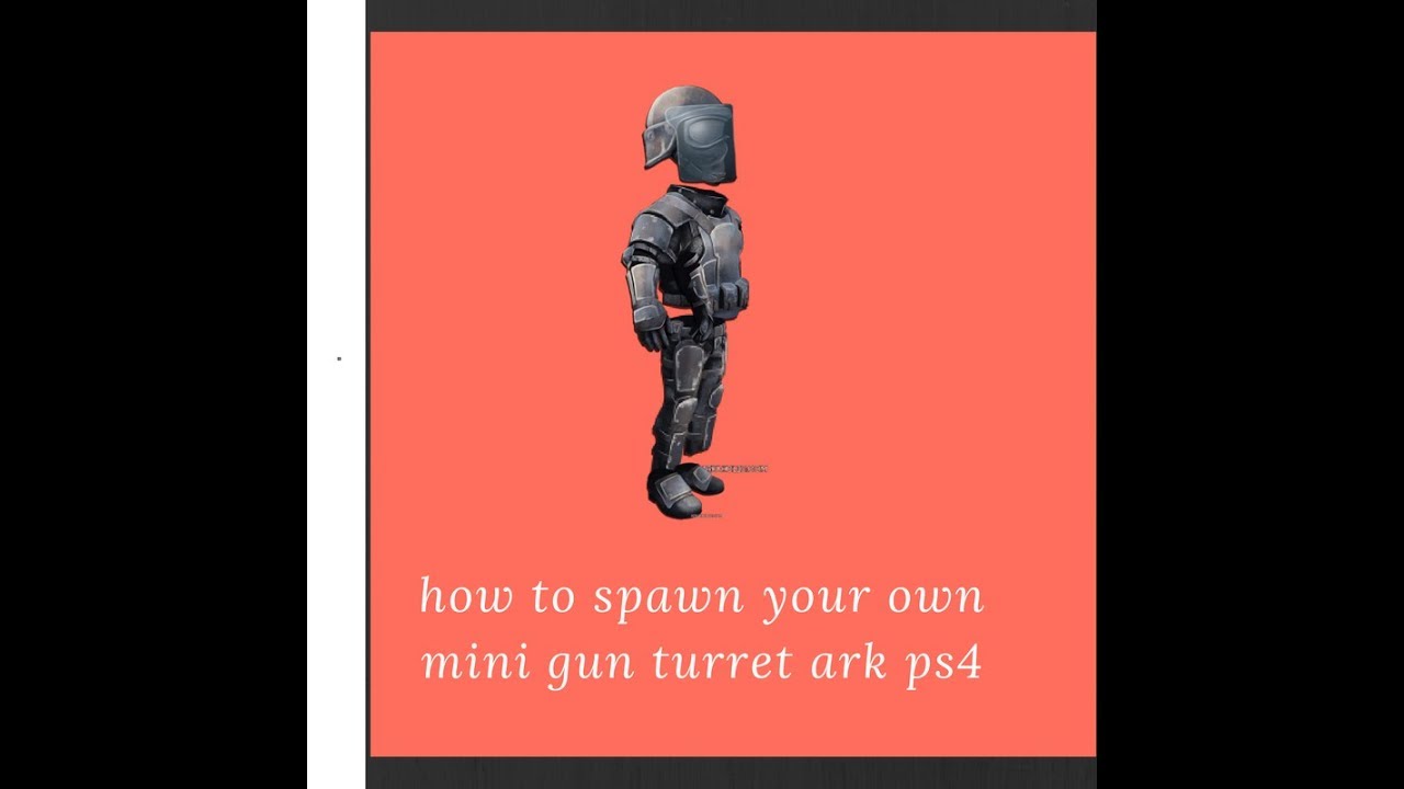 how spawn all of the riot armour in ark ps4 - YouTube