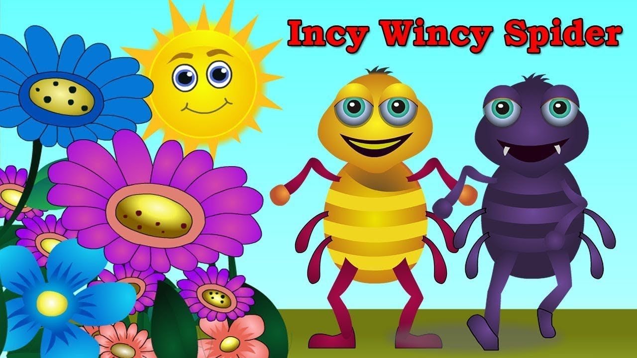Incy Wincy Spider Nursery Rhyme kids song for children english poem ...
