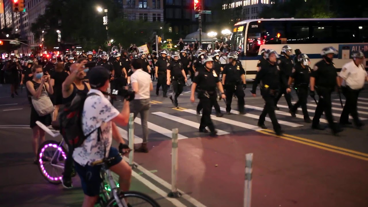 Protest at Union Square - YouTube