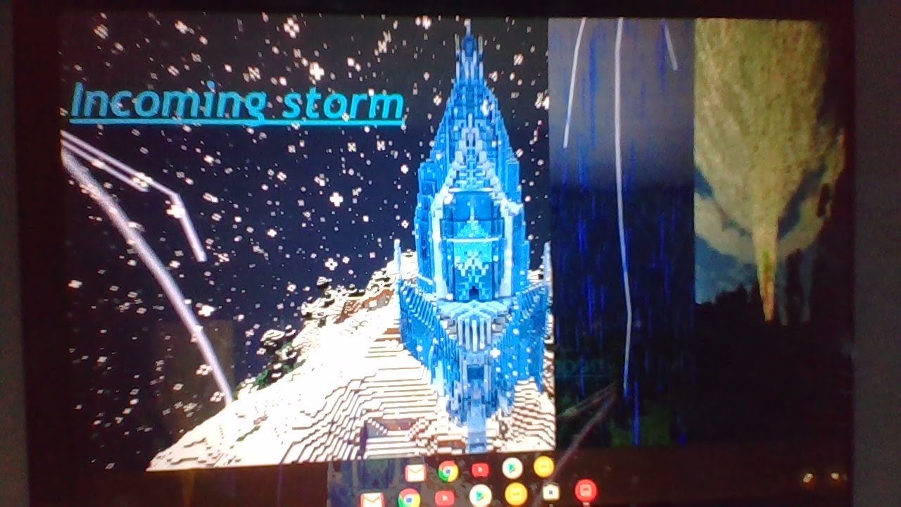 The storm in minecraft - YouTube