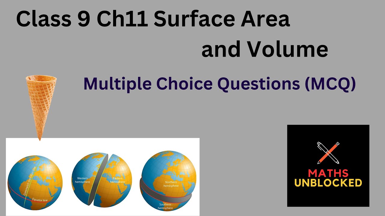 Class 9 Ch-11 Surface Area and Volumes Multiple Choice Questions (MCQ ...