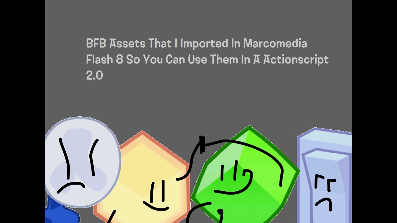 bfb assets in vectors so you can use them in marcomedia - YouTube