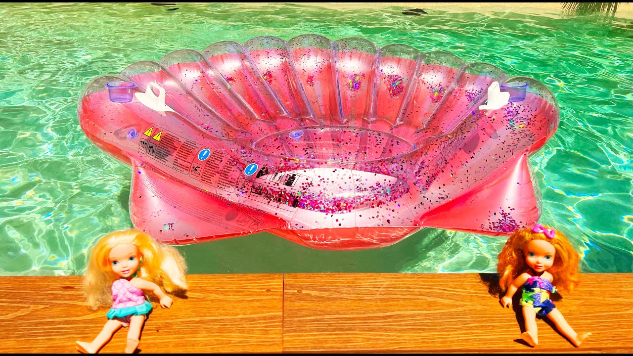 Elsa and Anna toddlers at the mermaid's birthday party - YouTube