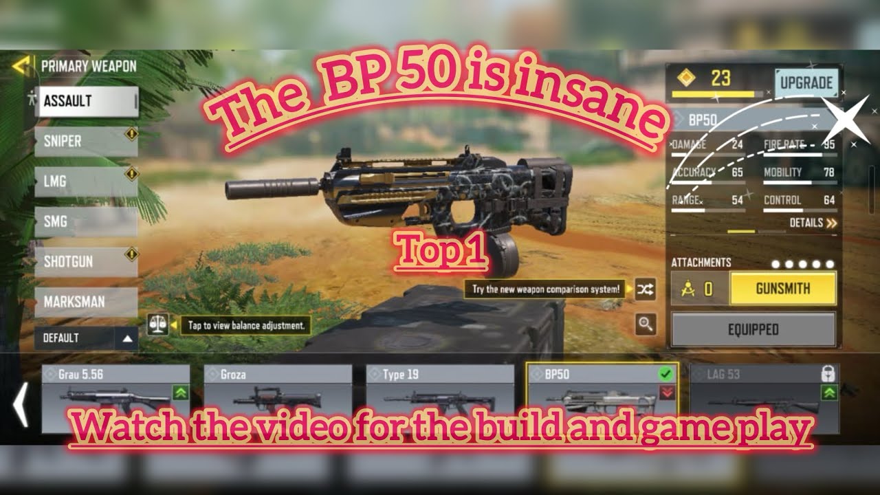 The BP 50 is insanely overpowered( instant kill) - YouTube