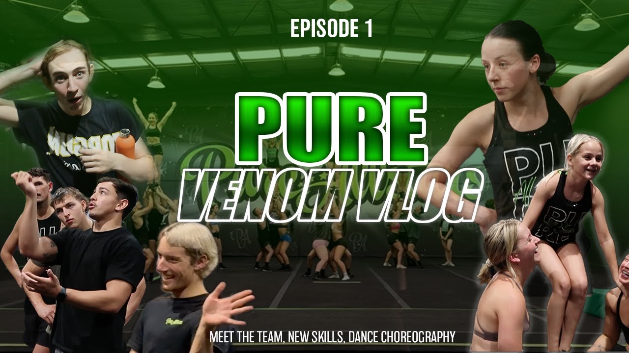 VENOM VLOG Episode 1 - Start of Cheer Season Training with Pure ...