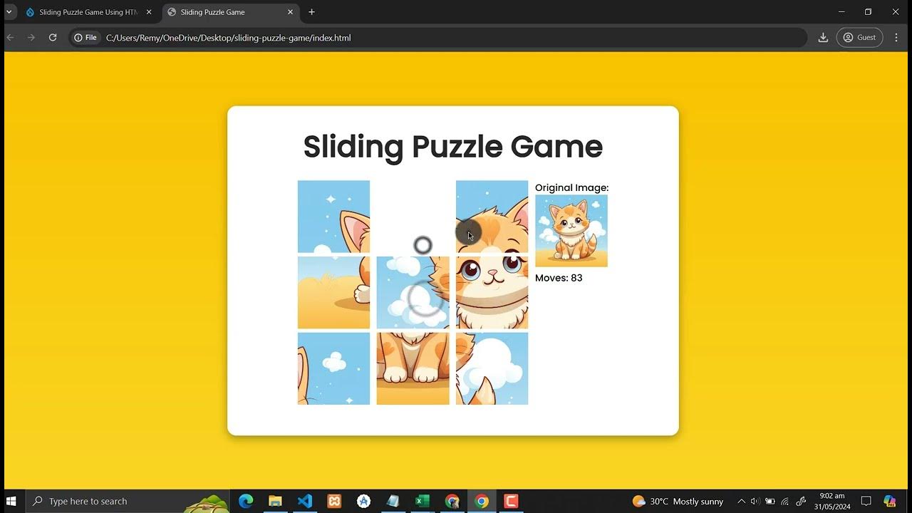 Sliding Puzzle Game Using HTML, CSS and JavaScript with Source Code - YouTube