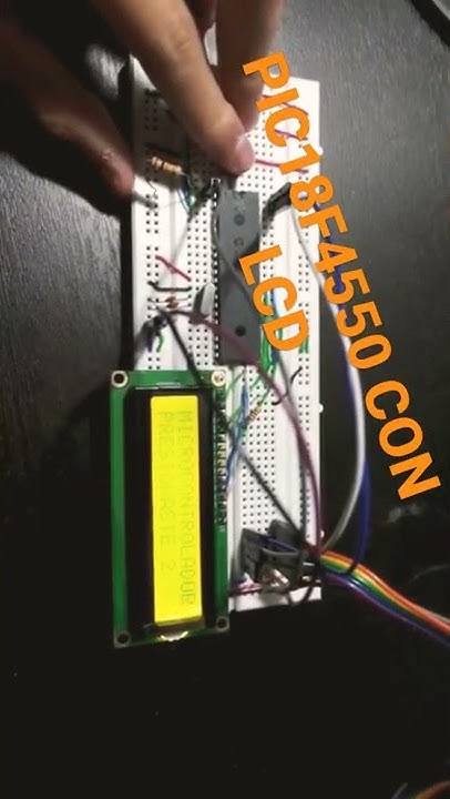 PIC18F4550 CON MENSAJES EN LCD - YouTube