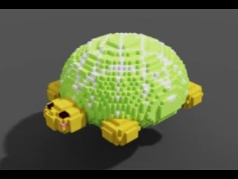 【Magica Voxel】Turtle bread ☆カメロンパン #magicavoxel #blender - YouTube
