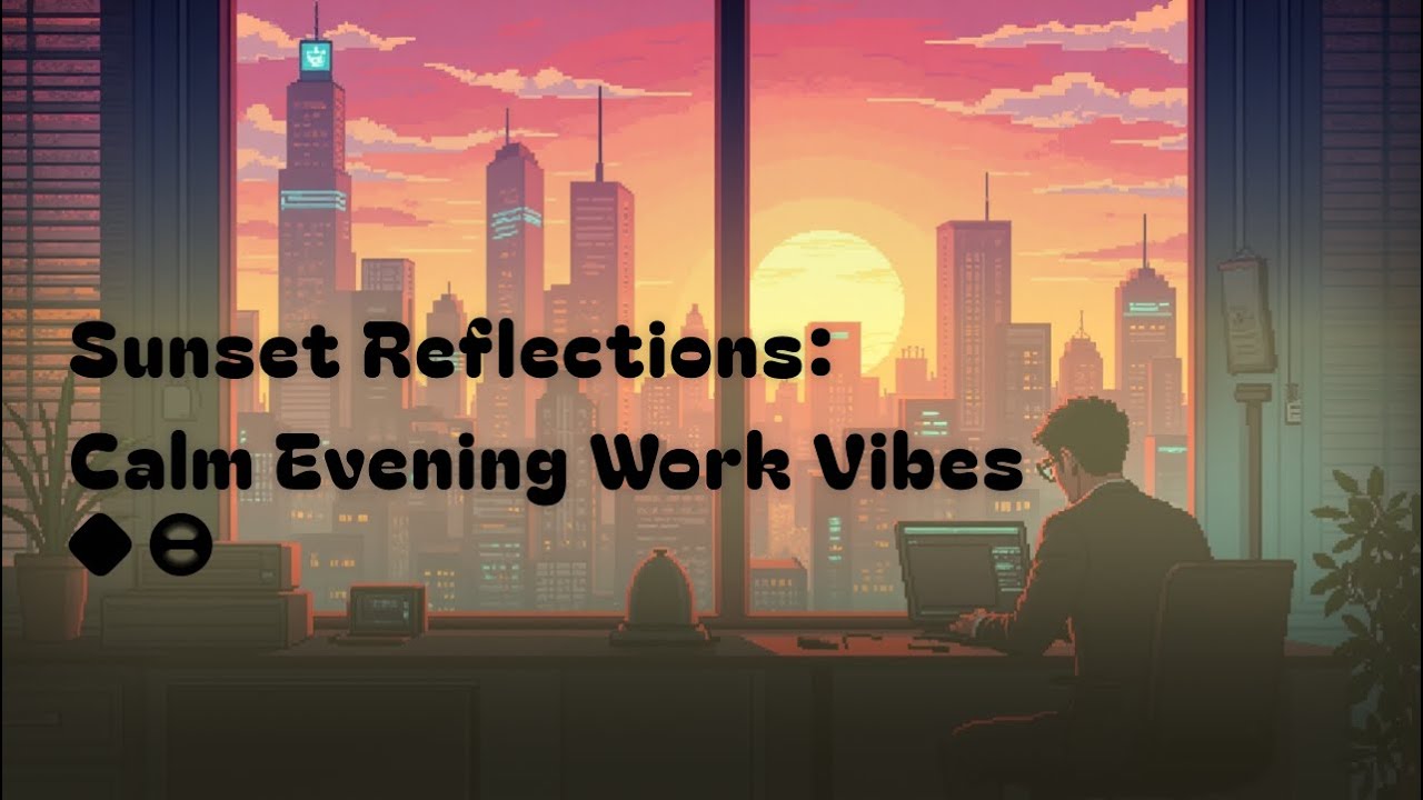 Sunset Reflections: Calm Evening Work Vibes - YouTube