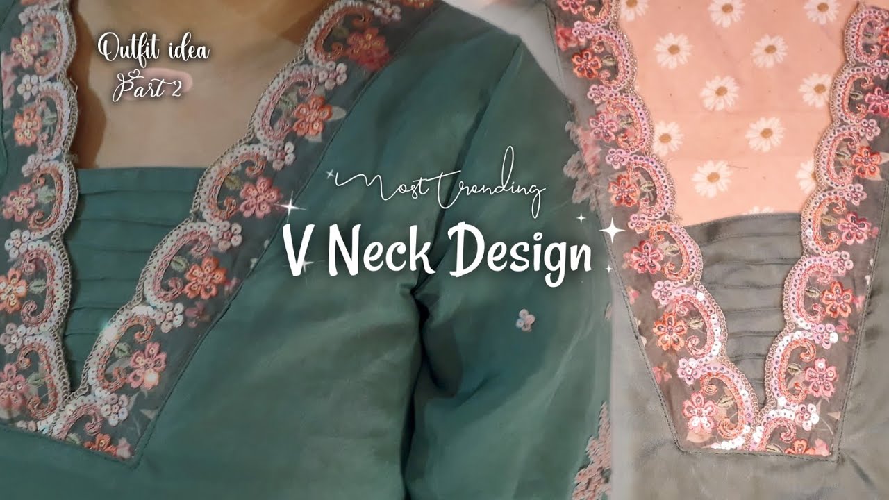 V Neck Design cutting and stitching |patti wala gala |neck design with ...