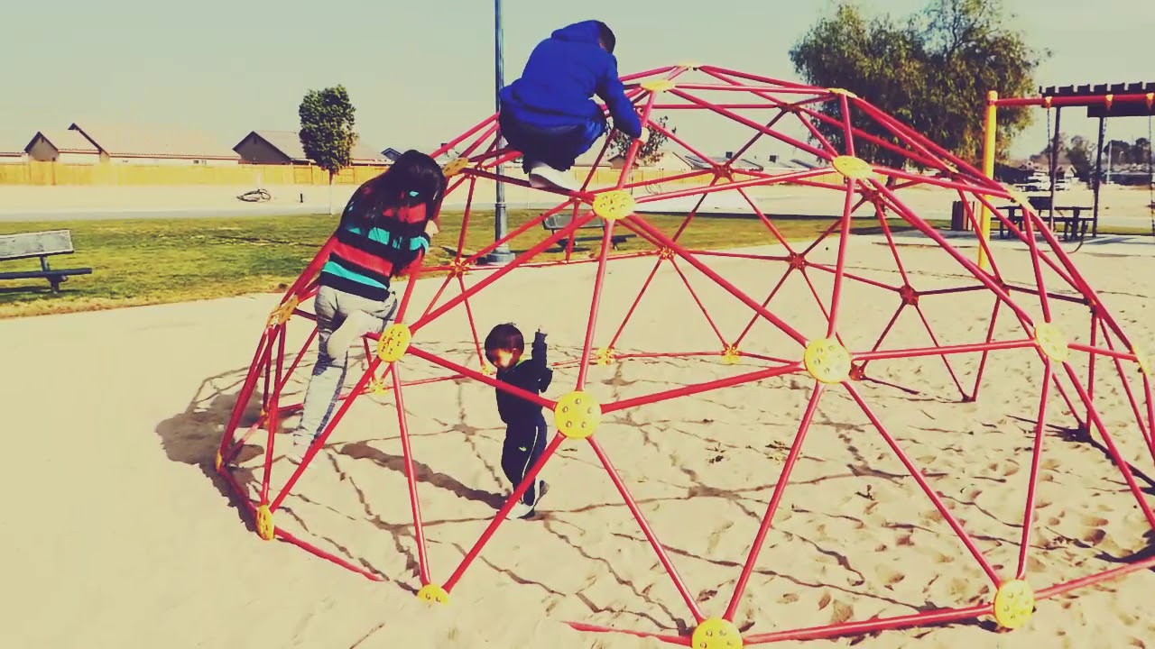 Playing in our private park. - YouTube