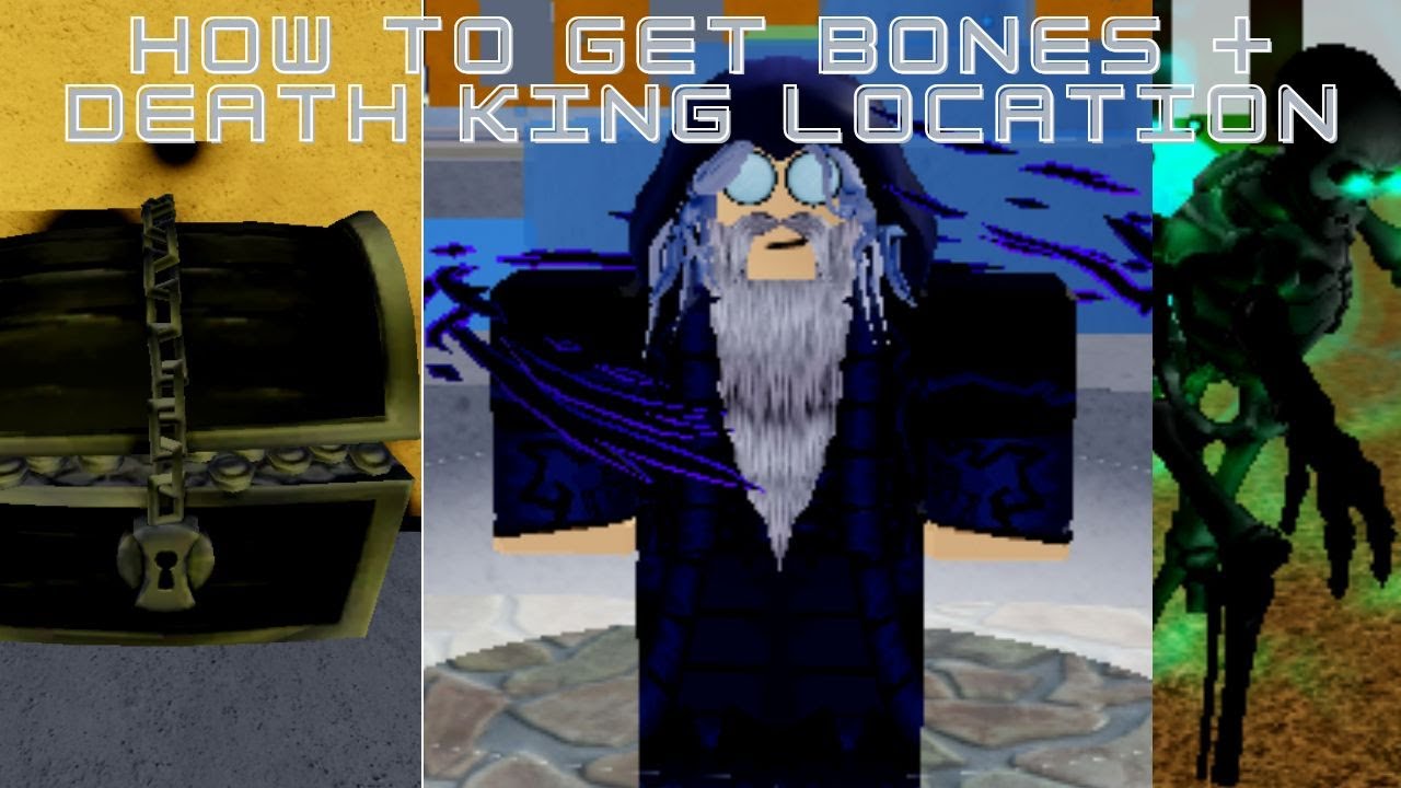 How To get Bones +Death King Location Blox Fruits First sea - YouTube