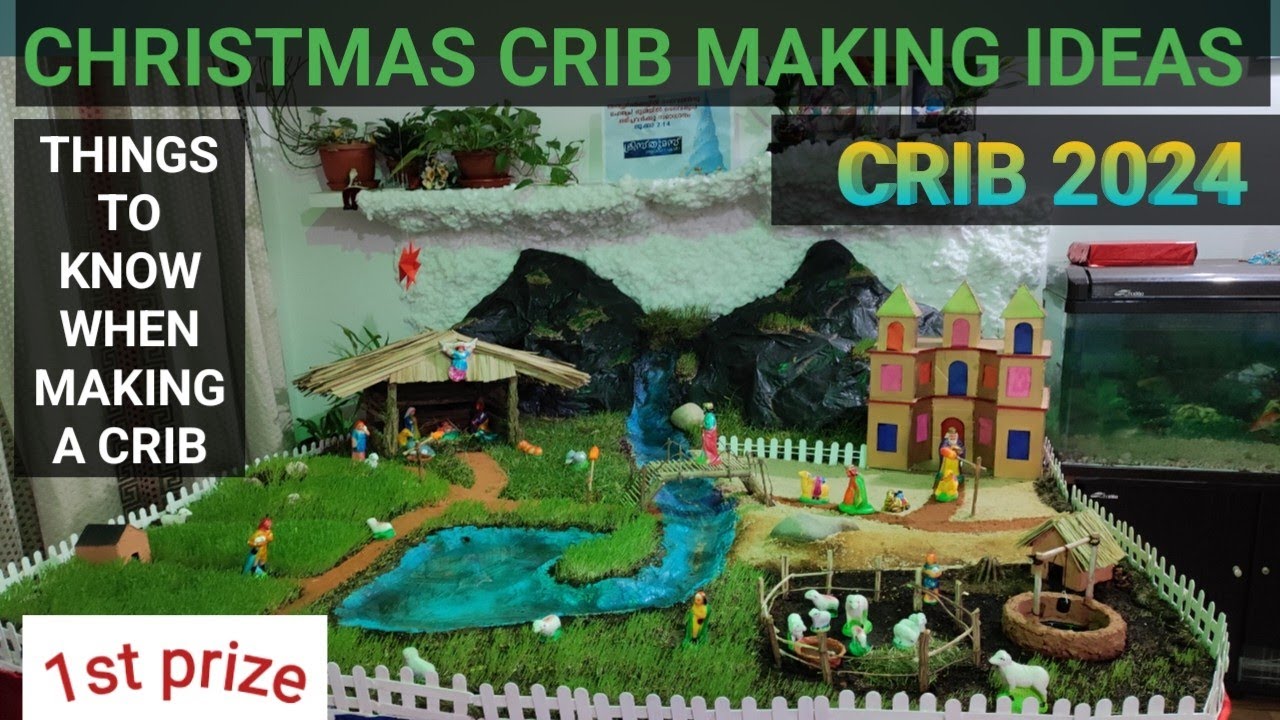 Christmas crib making ideas/how to make a beautiful Xmas crib/first ...