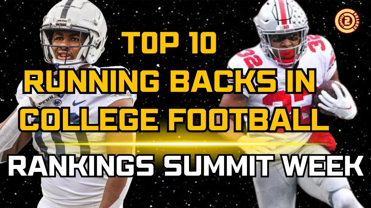 TOP 10 RUNNING BACKS IN COLLEGE FOOTBALL - YouTube