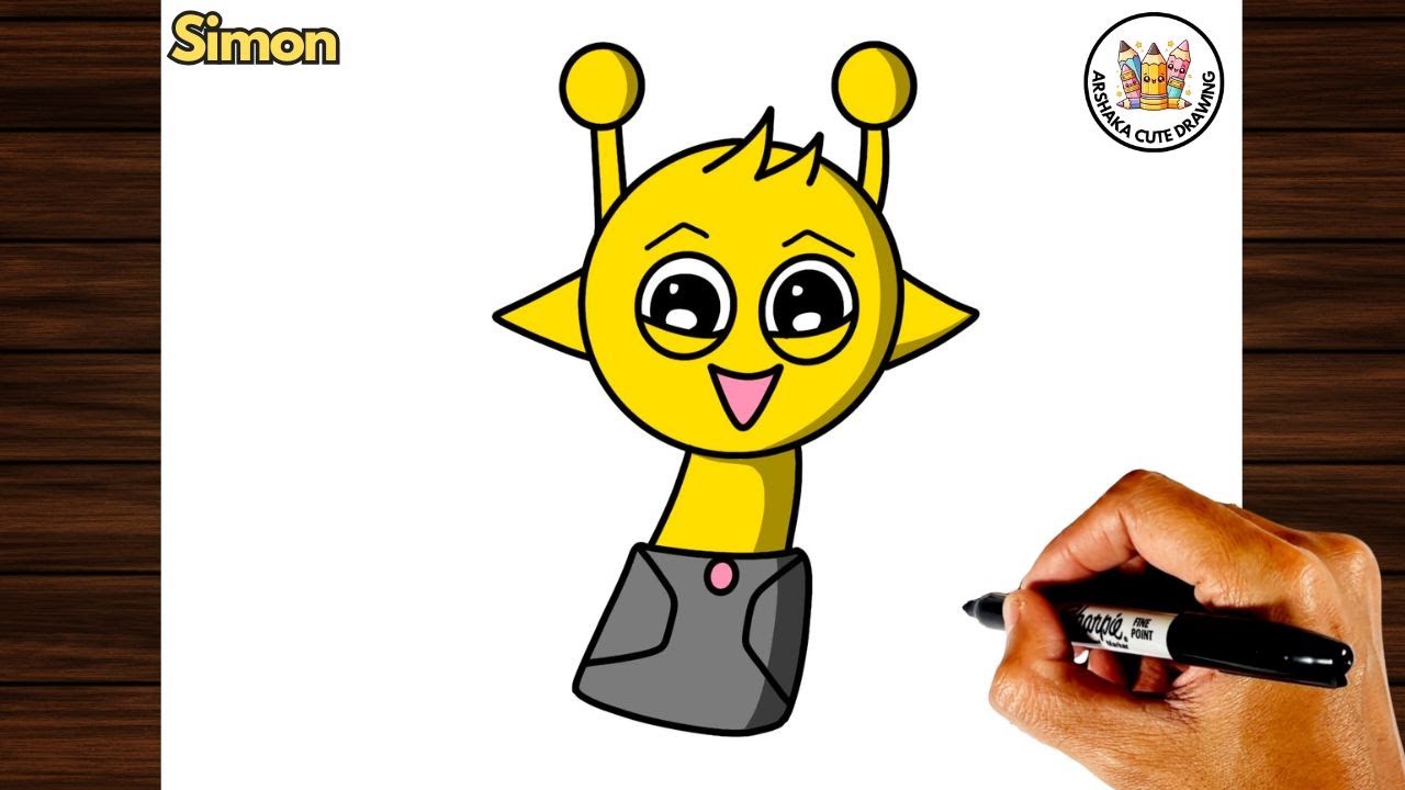 How to Draw Cute Baby Simon from Incredibox Sprunki Easy Step by Step ...