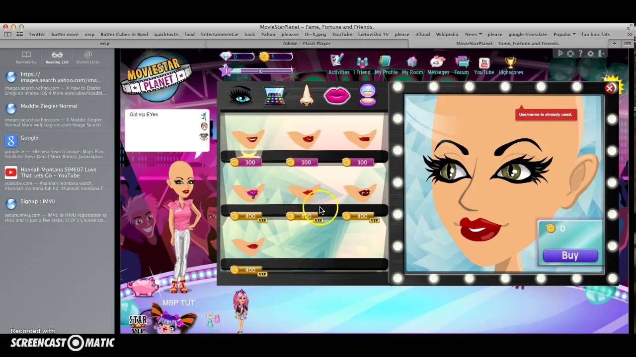Msp-How to get free vip eyes - YouTube
