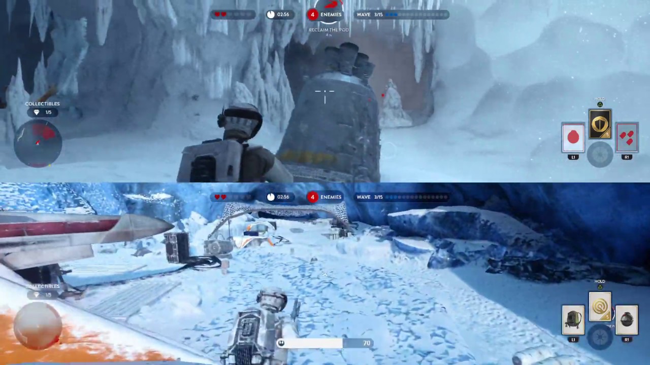 STAR WARS Battlefront: Survival Hoth Ice Caves - YouTube