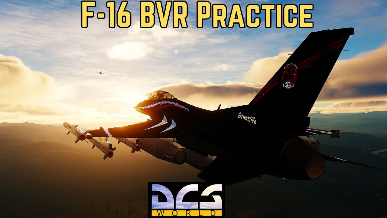 DCS World | F-16 BVR Practice in Growling Server w/TACVIEW - YouTube